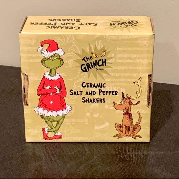 Dr. Seuss | Holiday | Grinch Max Salt And Pepper Shaker Set How The ...